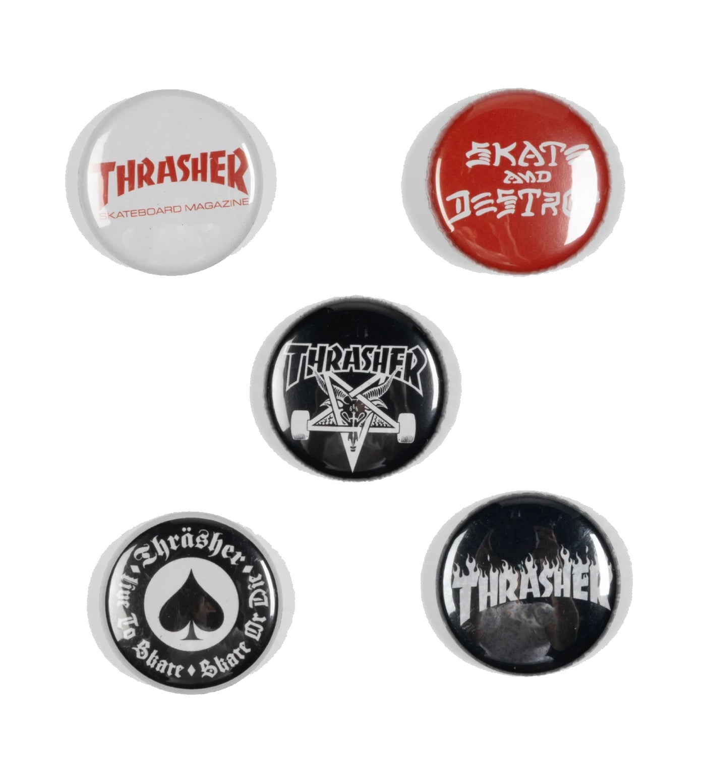Logo Buttons (5 Pack), Multi – exoplus